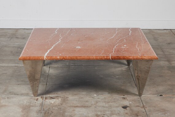 Red marble table store