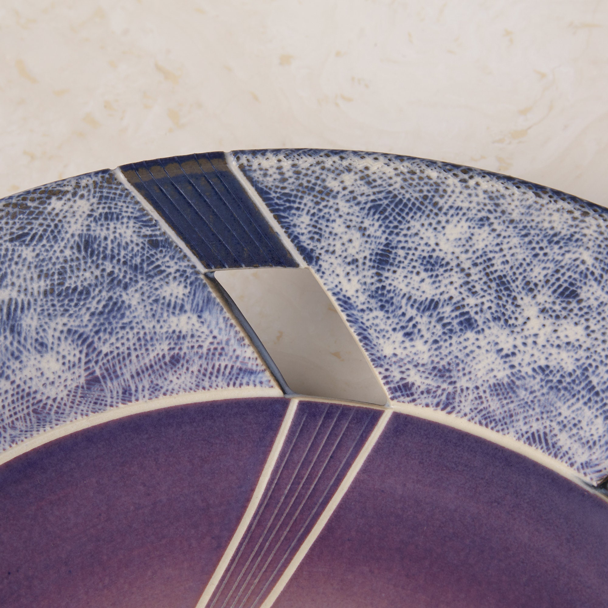 Wayne Bates Postmodern Decorative Ceramic Charger - Etsy