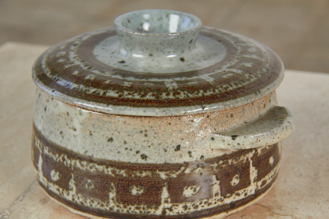 Studio Ceramic Lidded Vessel - Etsy