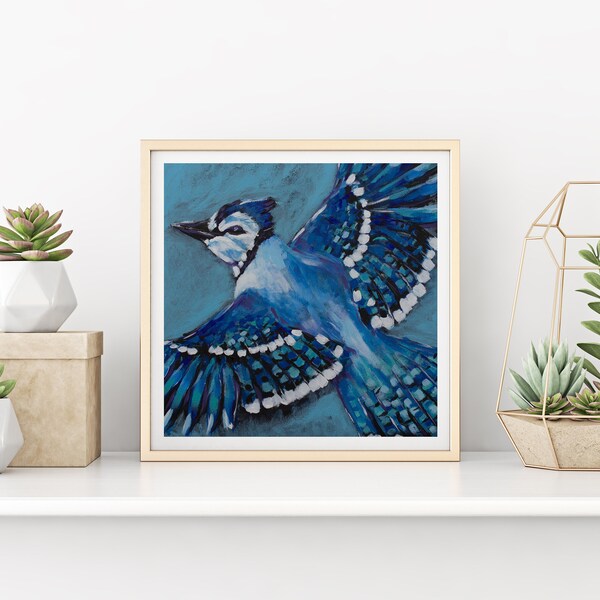 Blue Jay Art - Etsy