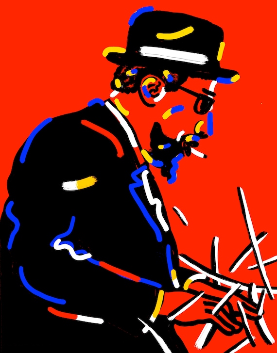 THELONIOUS MONK Jazz Poster | Etsy