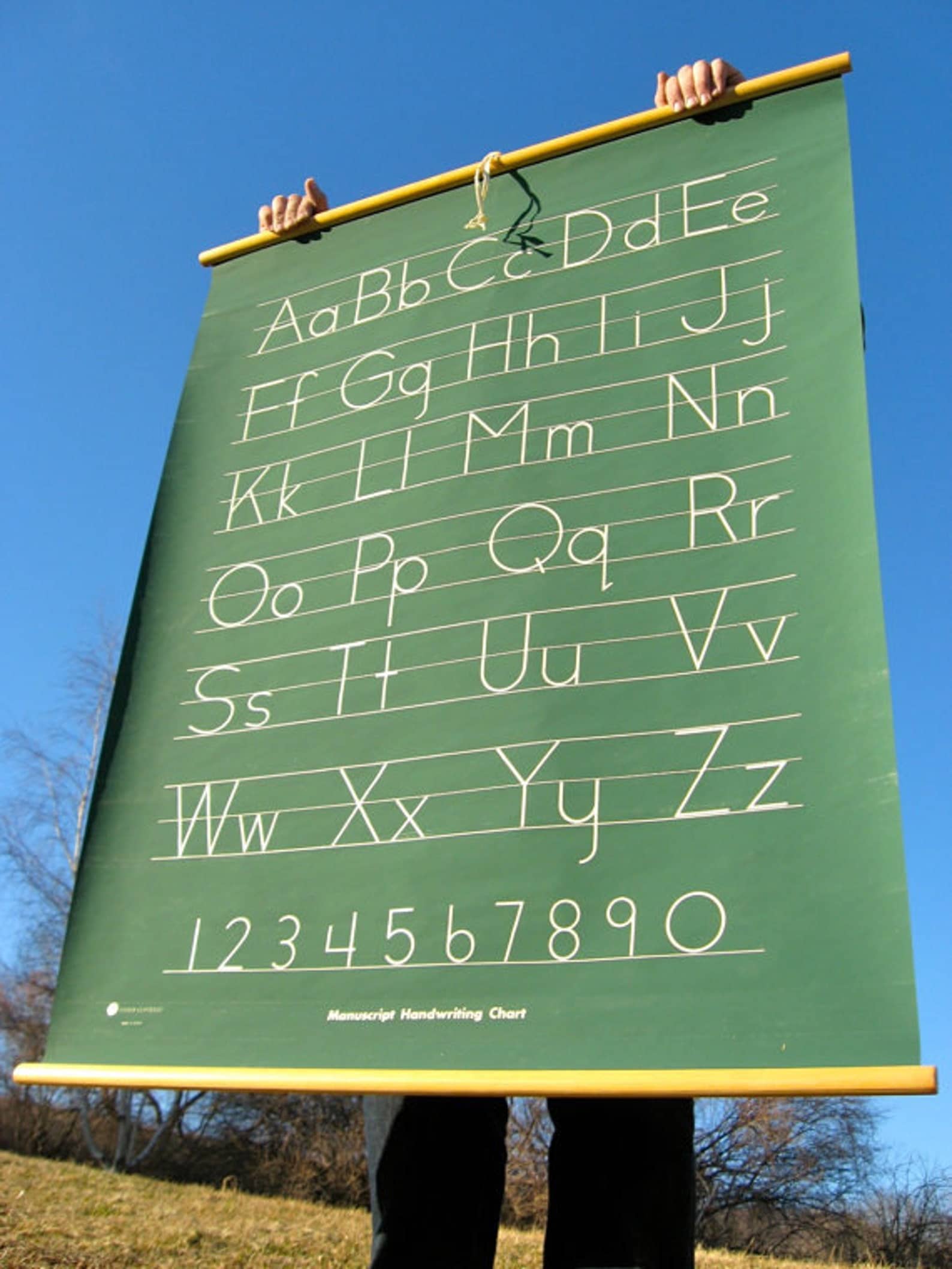 Vintage Hanging Alphabet Chart - ORIGINAL - Etsy