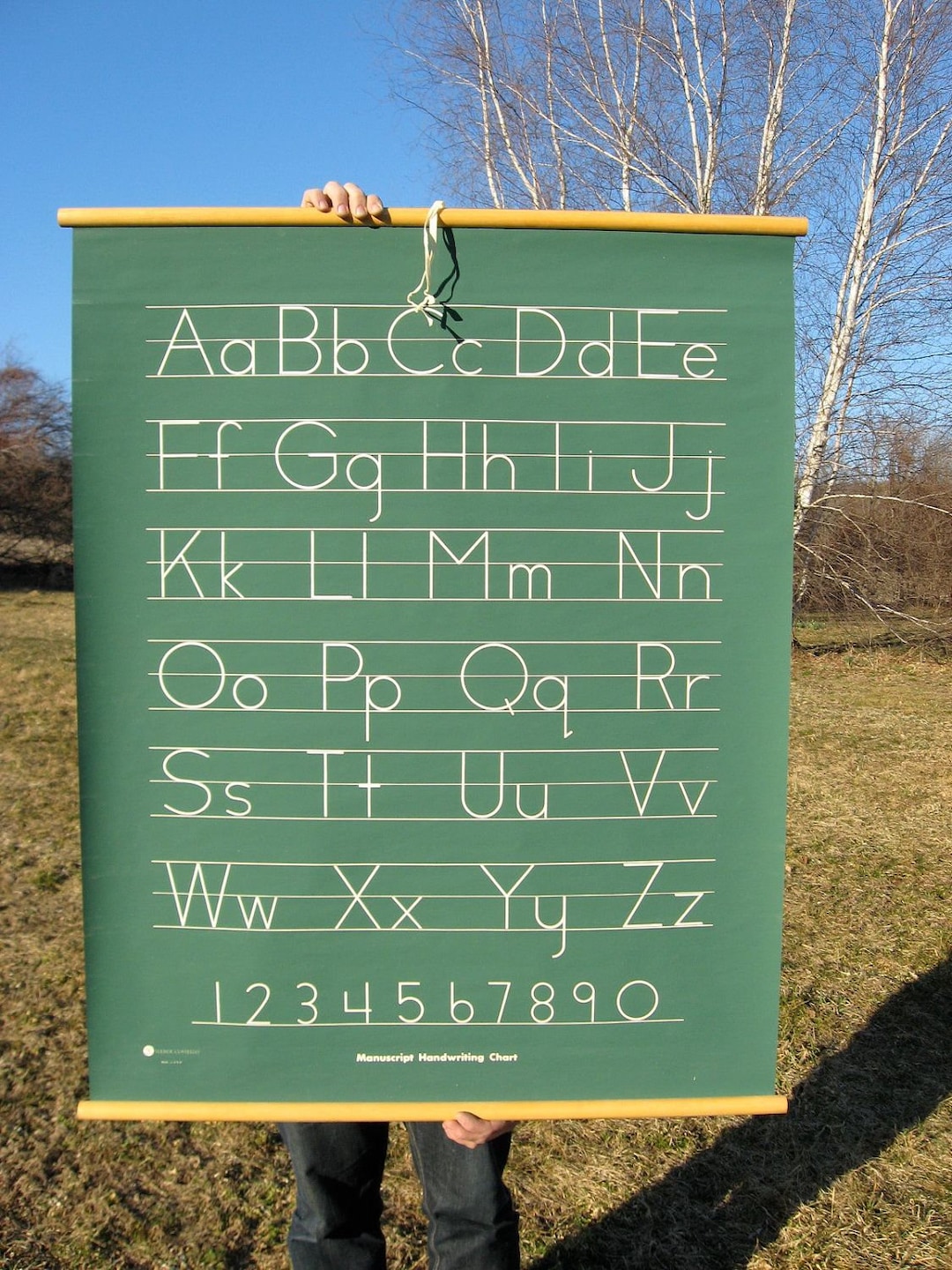 Vintage Hanging Alphabet Chart - ORIGINAL - Etsy