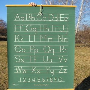 Vintage Hanging Alphabet Chart - ORIGINAL - Etsy