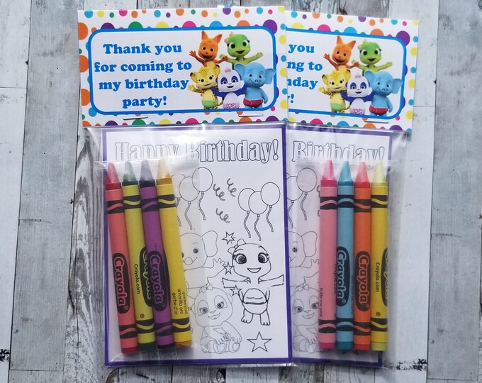 Word Party Coloring Favors Word Party Birthday Favor Bags With Mini ...