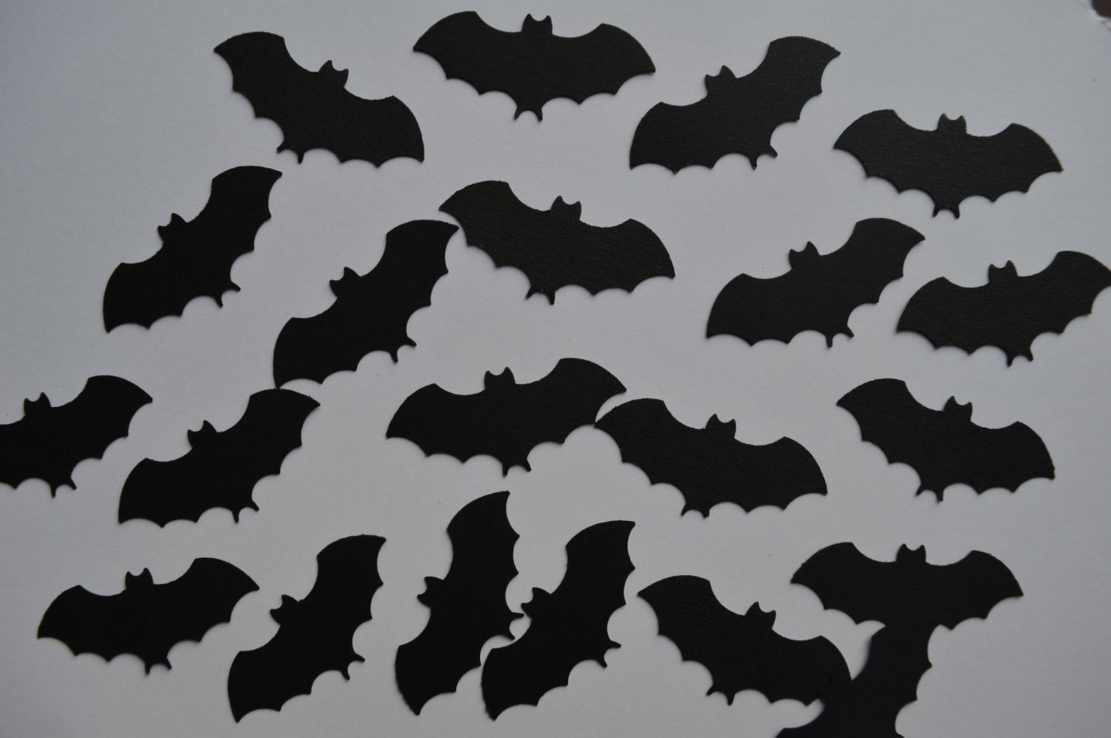 Set of 100 Bat Punch Die Cut Embellishments Scrapbook - Etsy