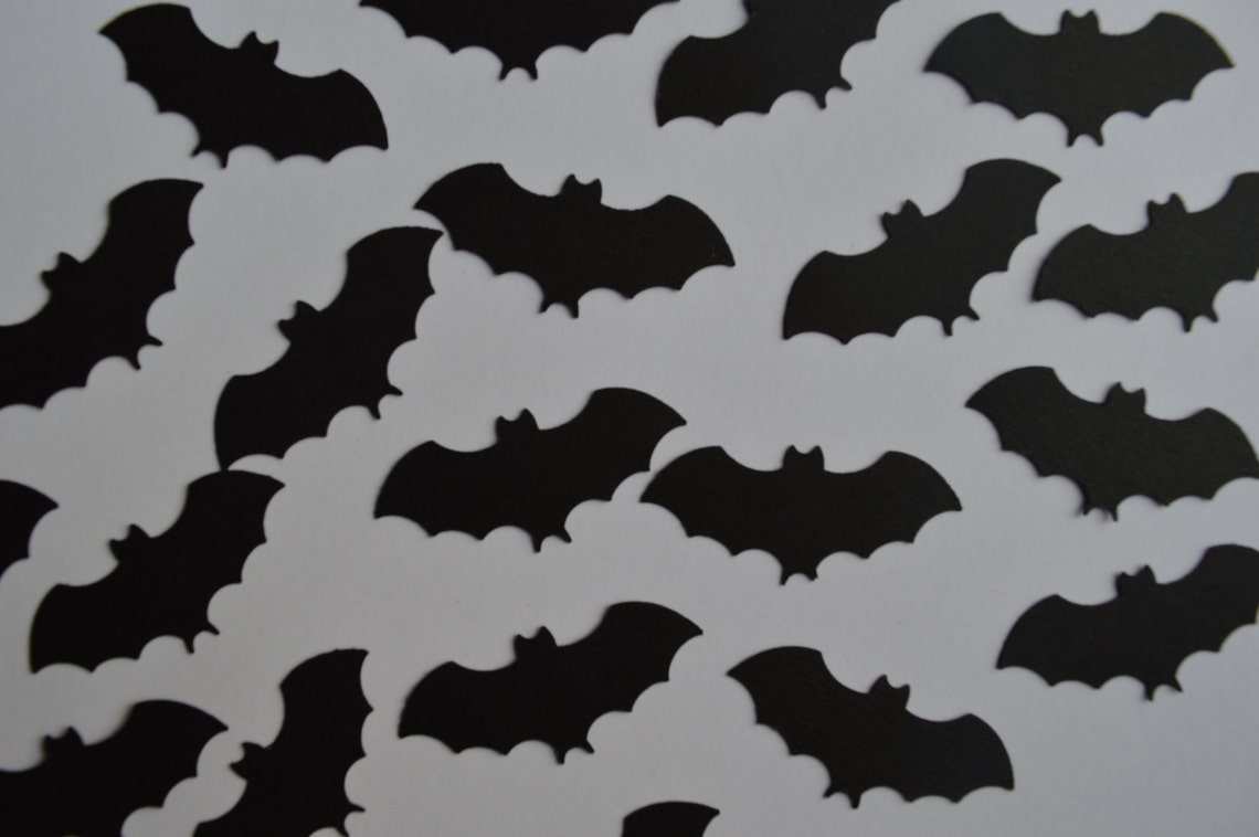 Set of 100 Bat Punch Die Cut Embellishments Scrapbook - Etsy