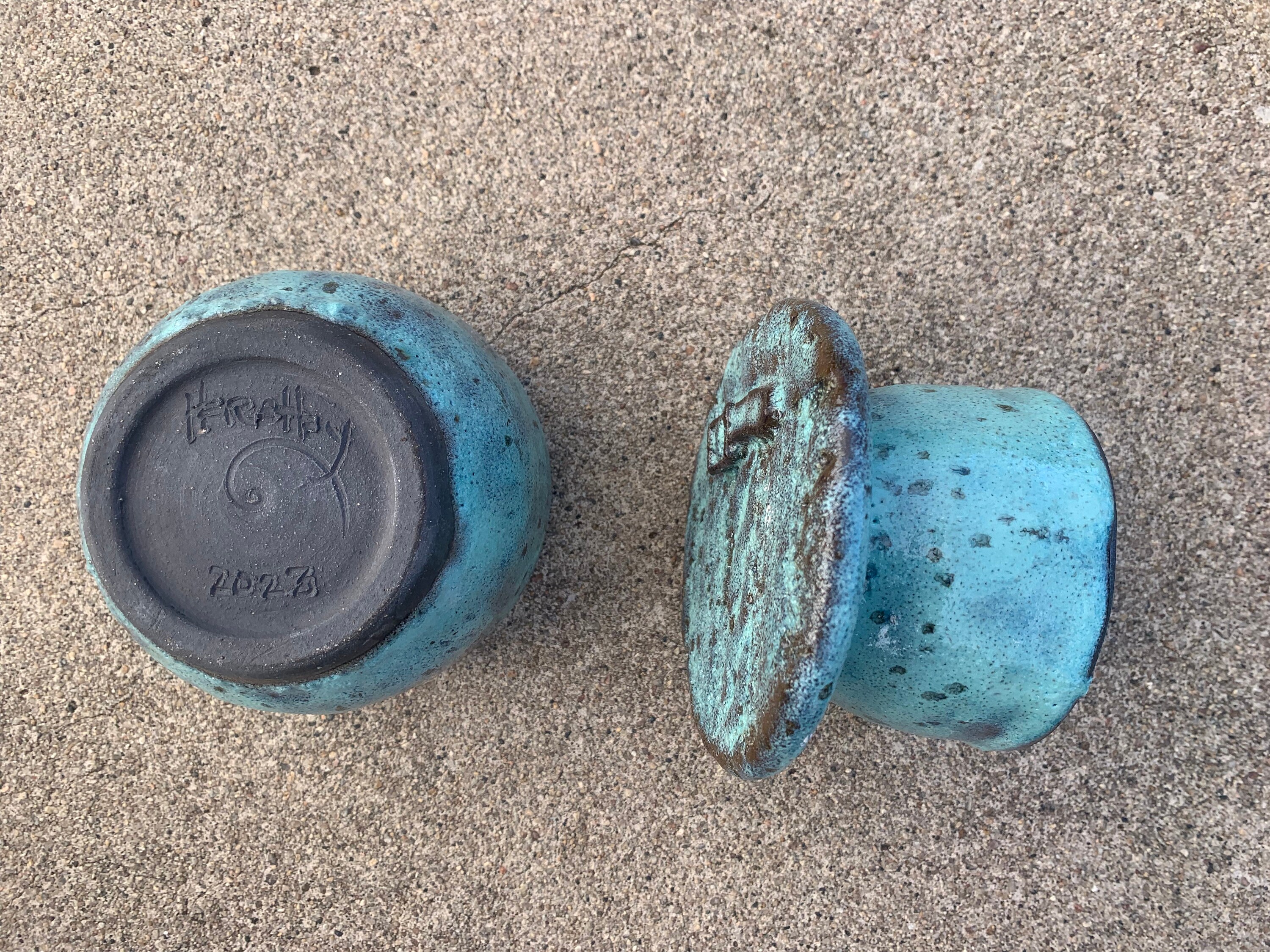 French Butter Dish 3 Inches Tall, B3 My Blue Heaven, Butter Crock ...