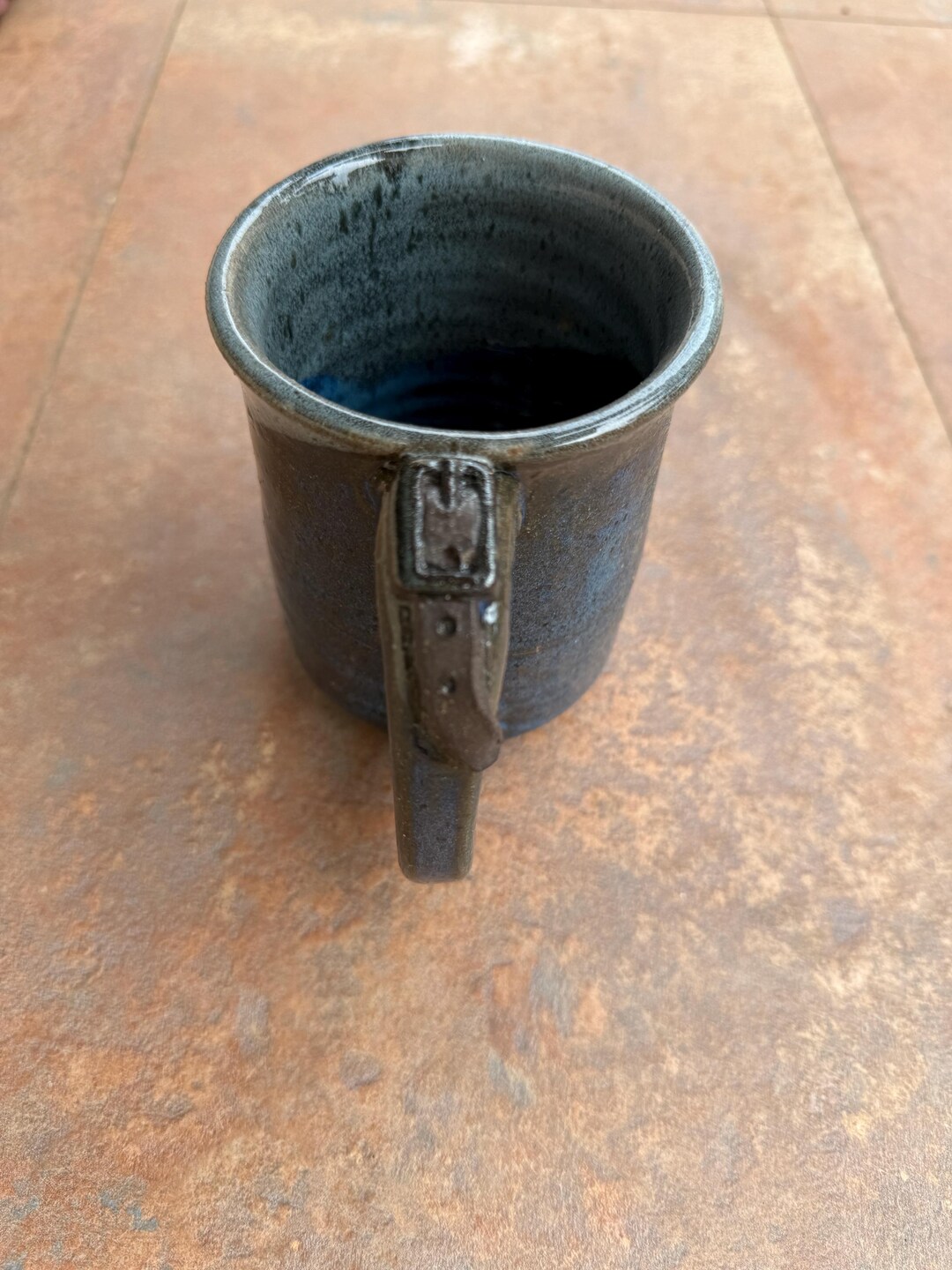 Mug 4 1/2 Inches Tall Blue, Buckle Stein, Coffee Cup - Etsy
