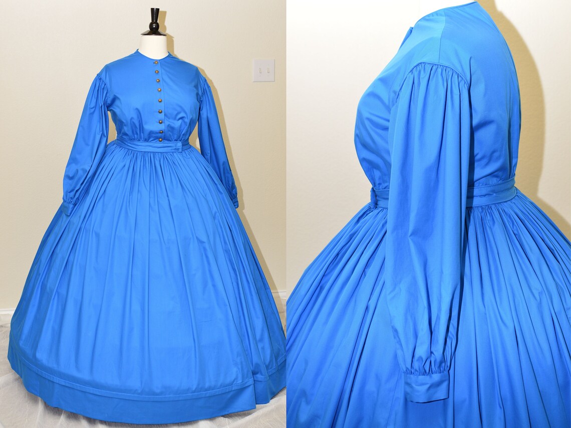 Victorian Day Dress MADE TO ORDER 1840 1850 1860 1870 | Etsy