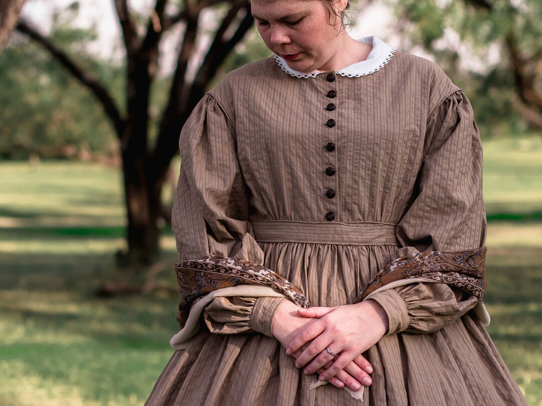Victorian Day Dress - MADE TO ORDER - 1840, 1850, 1860, 1870 - "work ...