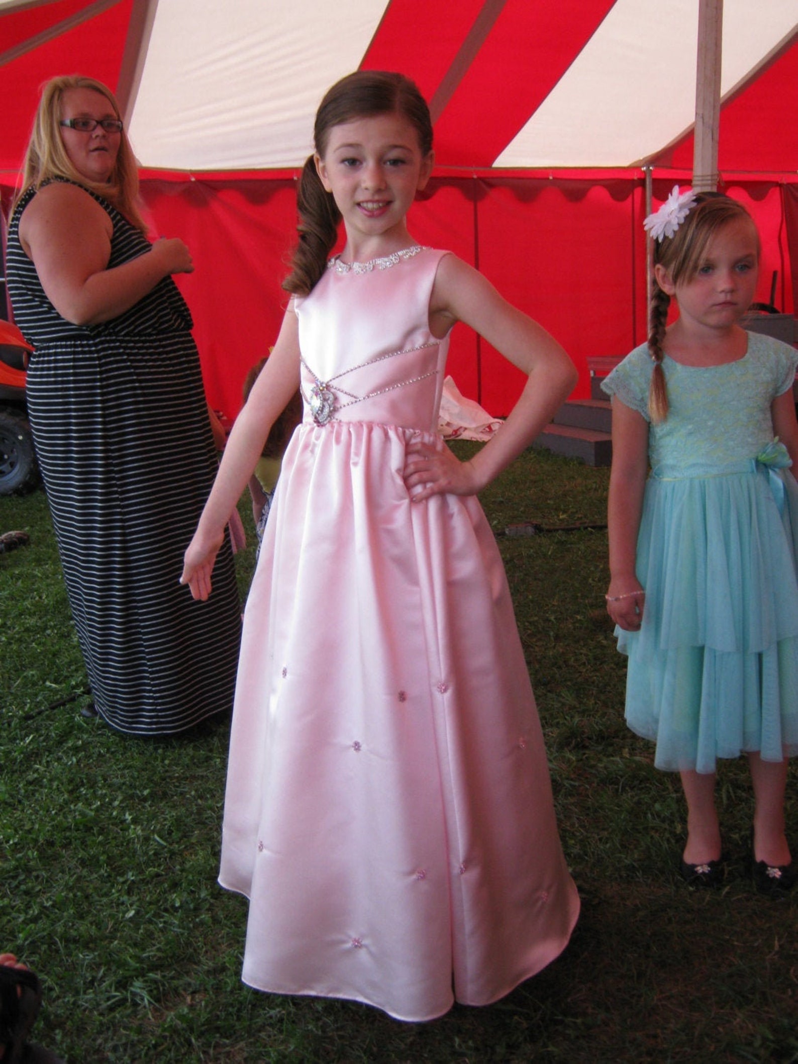 Formal Semi-glitz Full Length Pageant Dress. Size 7 - Etsy