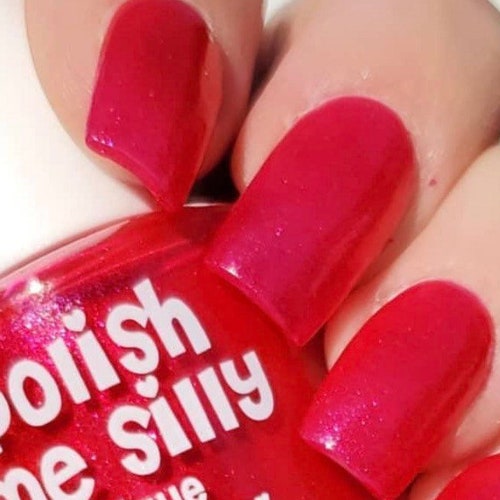 Ruby Slippers Hot Pink Red Ruby Sparkle Shimmer Polish: - Etsy