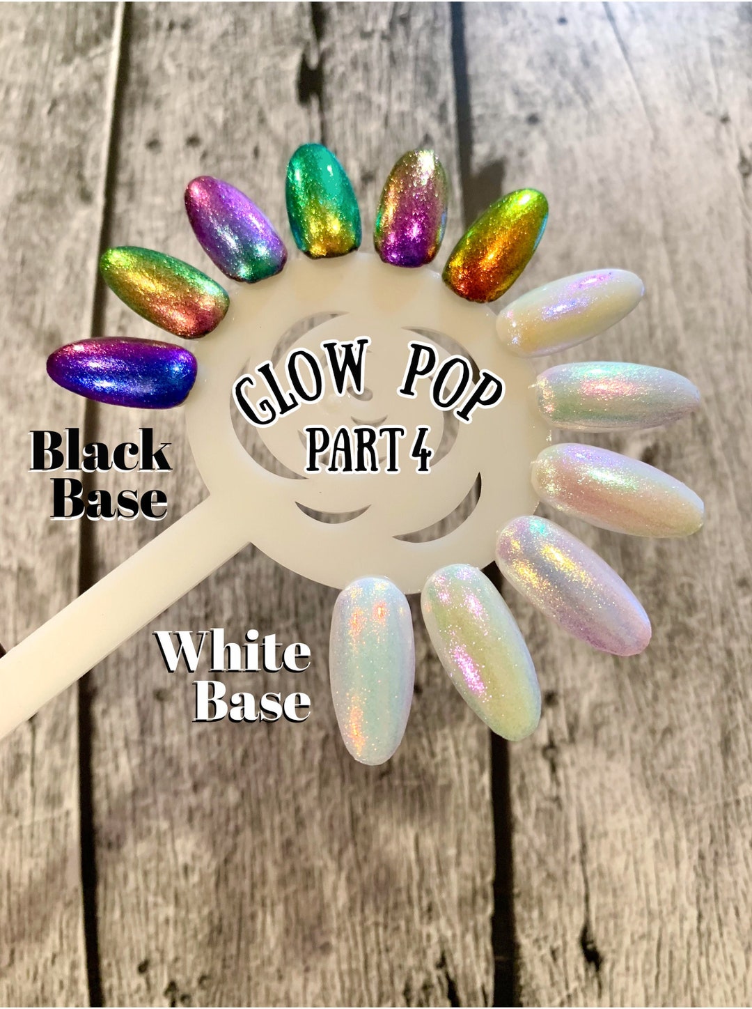 Full 6 Set "glow Pop Collection PT 4" Clear Top Coats -oil Slick Color ...