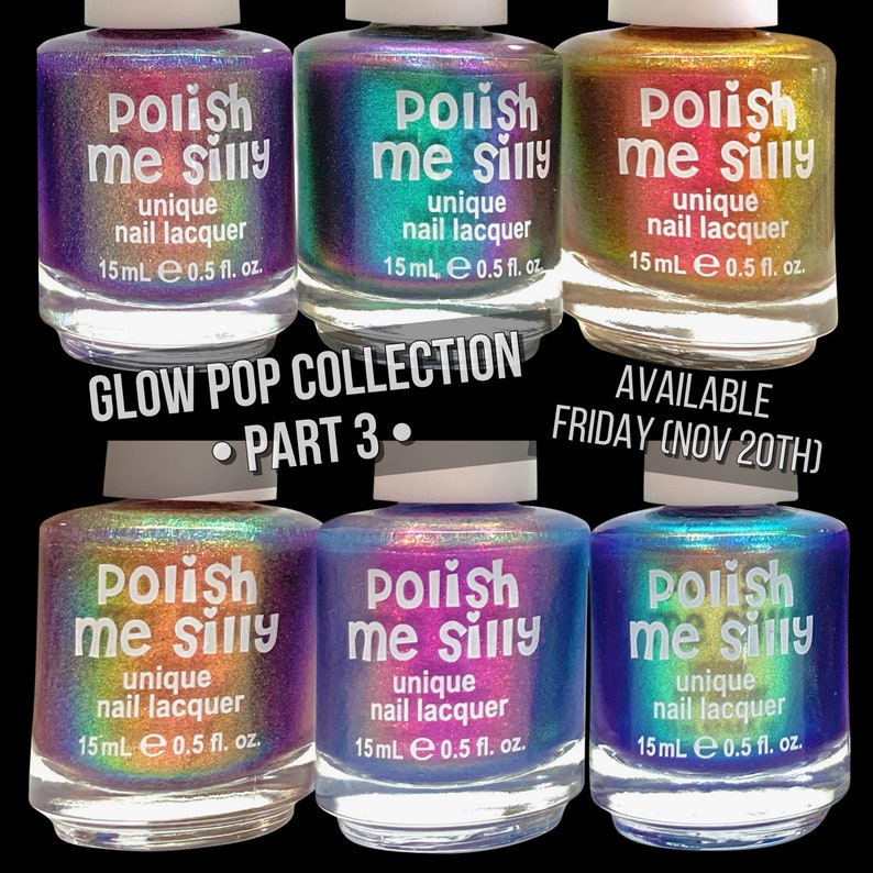 Full 6 Set glow Pop Collection PT 3 Pastel Oil - Etsy