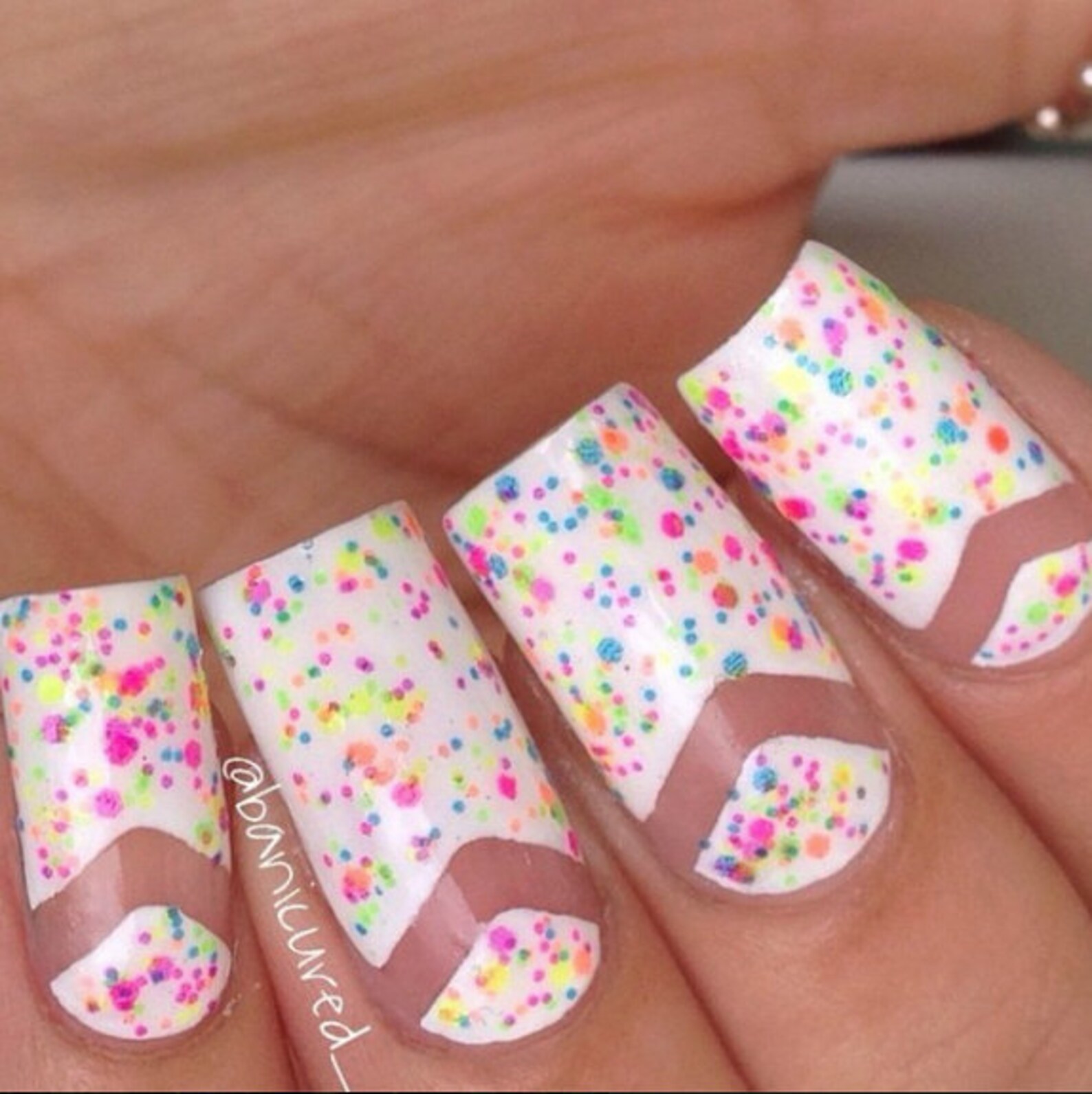 FRECKLES: NEON UV/Blacklight Glitter Pop Nail Polish / Indie | Etsy