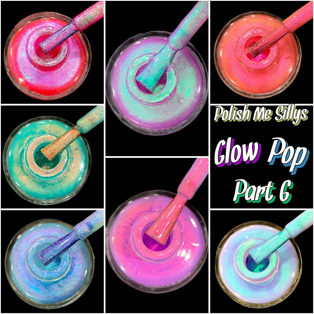 Full 7pc Set "glow Pop Collection PT 6" Oil Slick Mylar Color Shifting ...