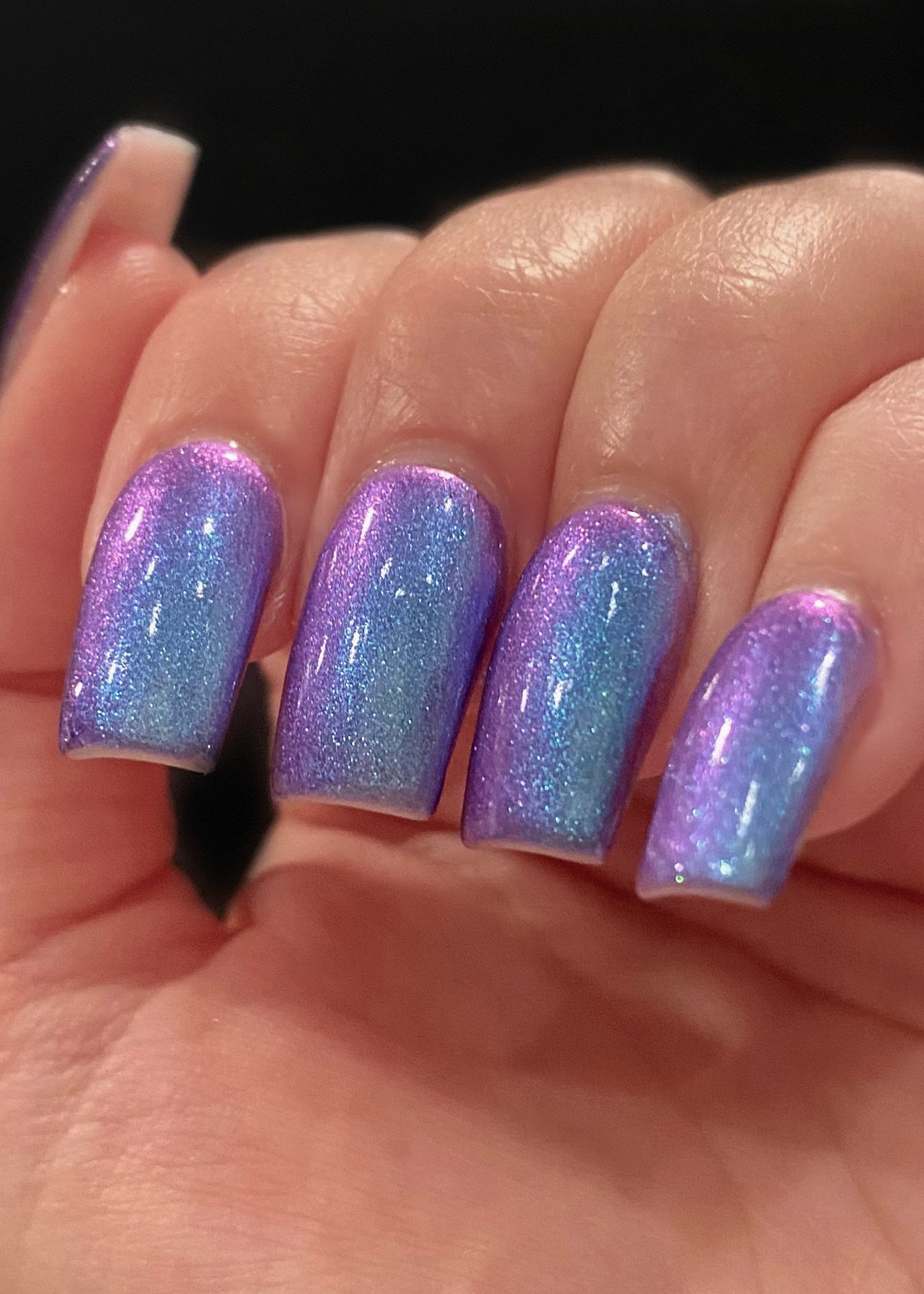 Groovy Glow Blue Purple glow Pop Nail Polish - Etsy