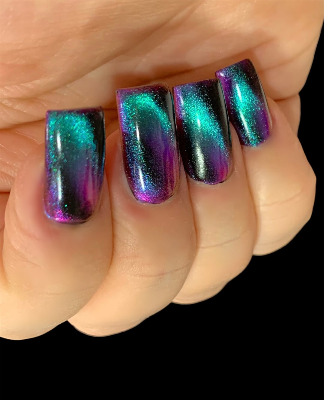 Magnetize Me - Magnetic Multi-chrome Fuchsia Blue Green Purple Rainbow ...