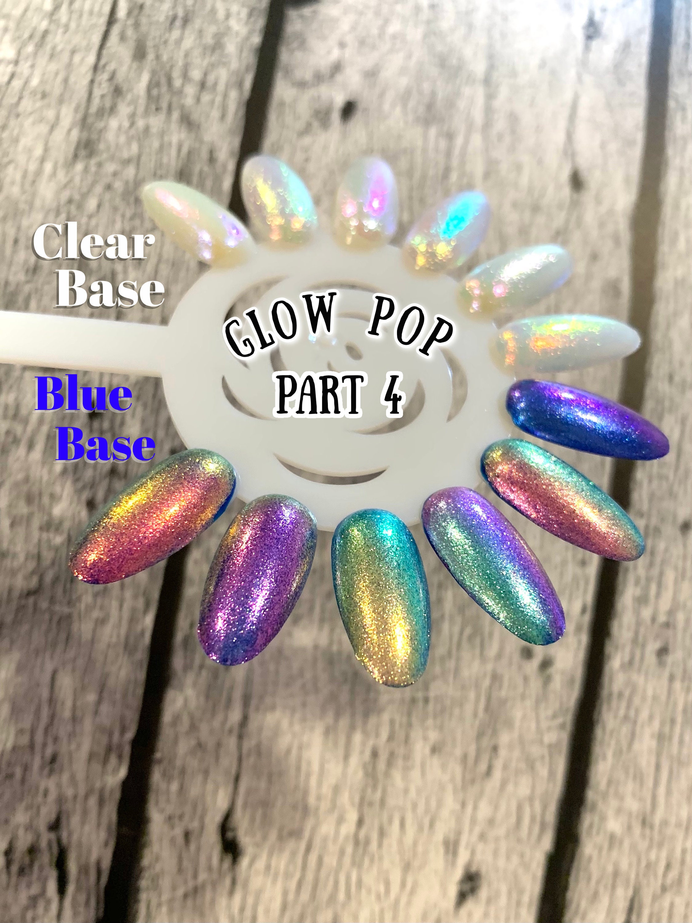 Full 6 Set glow Pop Collection PT 4 Clear Top - Etsy