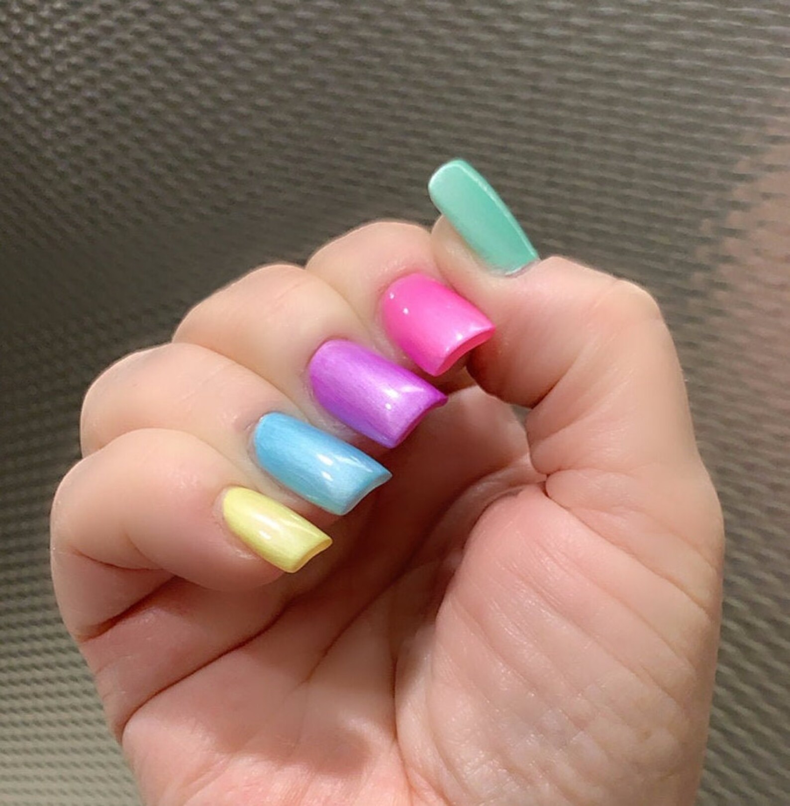 Fizzle Bright Lights Purple Solid Pearl Satin Neon Pop Nail - Etsy