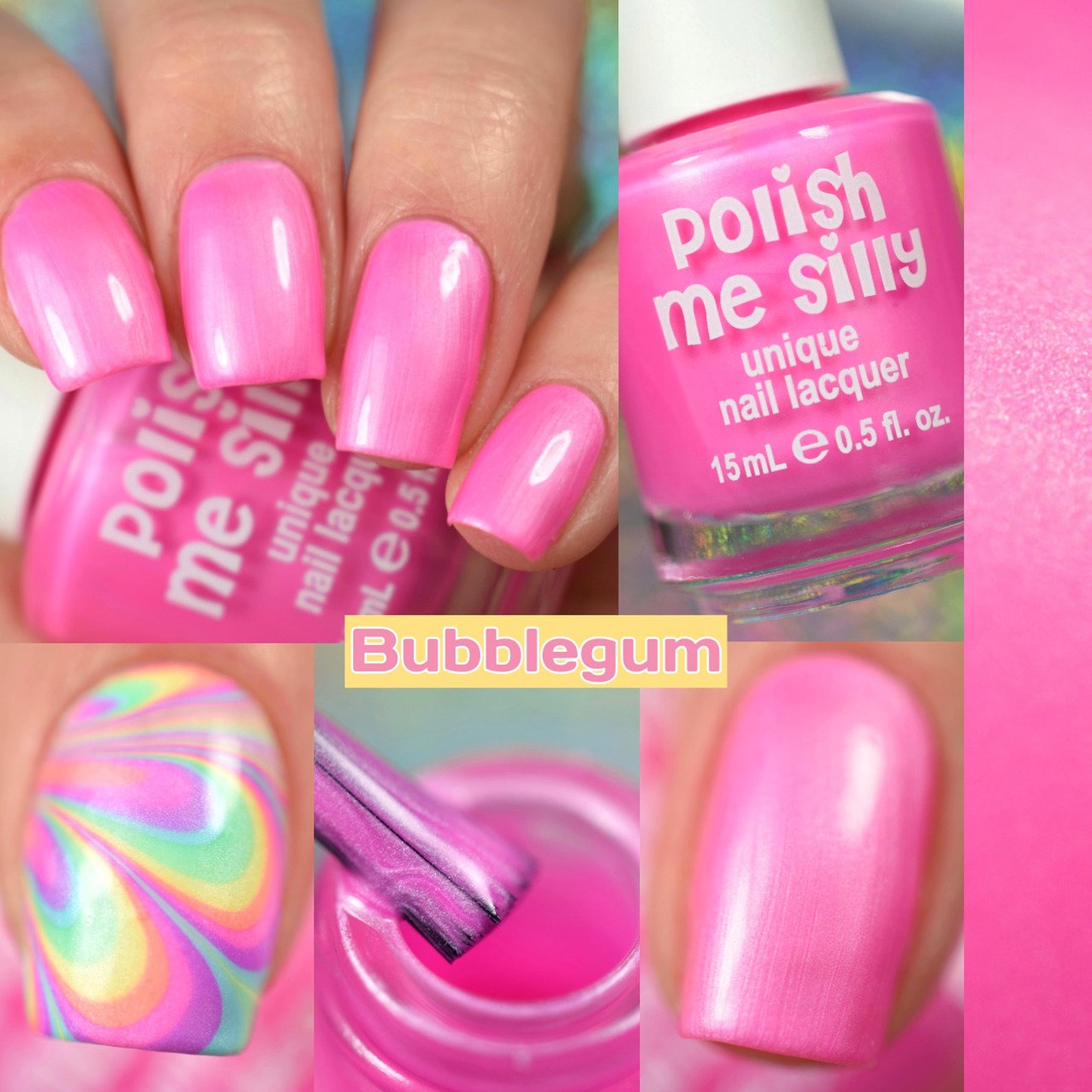 Set of 7 Polishes From Bright Lights Collection: Pearl Neon - Etsy
