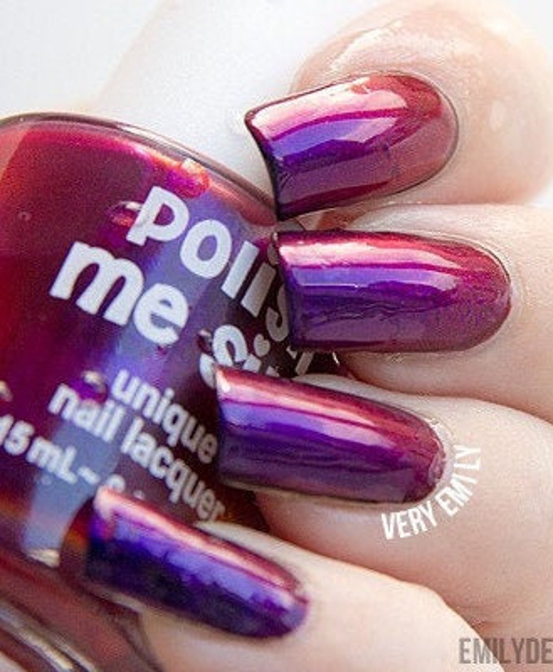 Multichrome (guilty Pleasure) Multi-color Shifting Polish: Red Purple ...