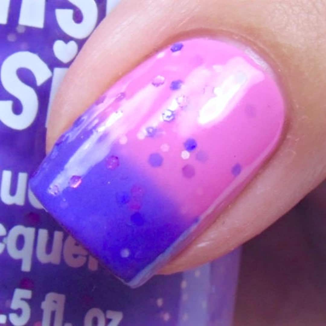 Berry Blast-thermal Color Changing Nail Polish Confetti Pop Nail Polish ...