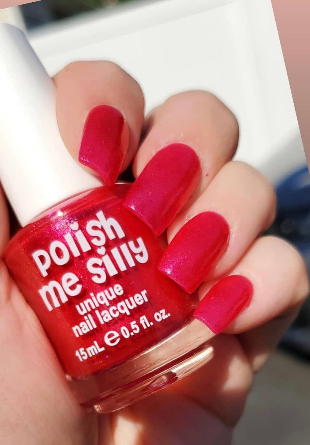 Ruby Slippers- Hot Pink Red Ruby Sparkle Shimmer Polish: Custom-blended ...