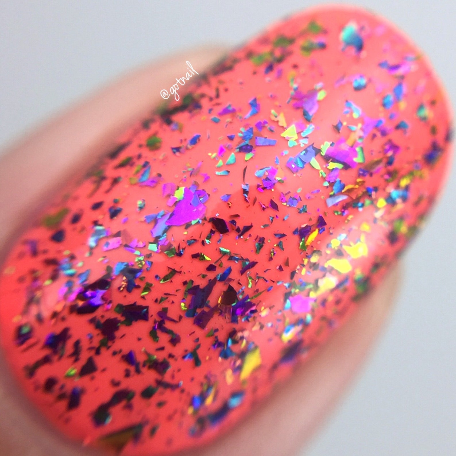 Flakie-aftershock Topcoat larger Flakesmulti-color Shifting - Etsy