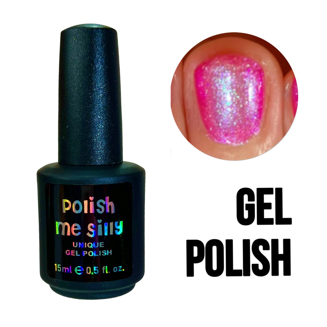 UV Led GEL Nail Polish - Glow N Tell - Hot Pink Red Green Blue Silver ...