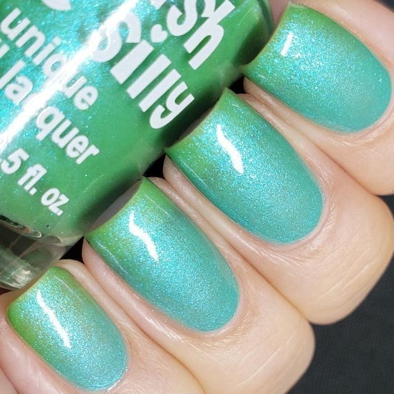 Caribbean Breeze- Neon POP Thermal Color Changing Blue Green Nail ...