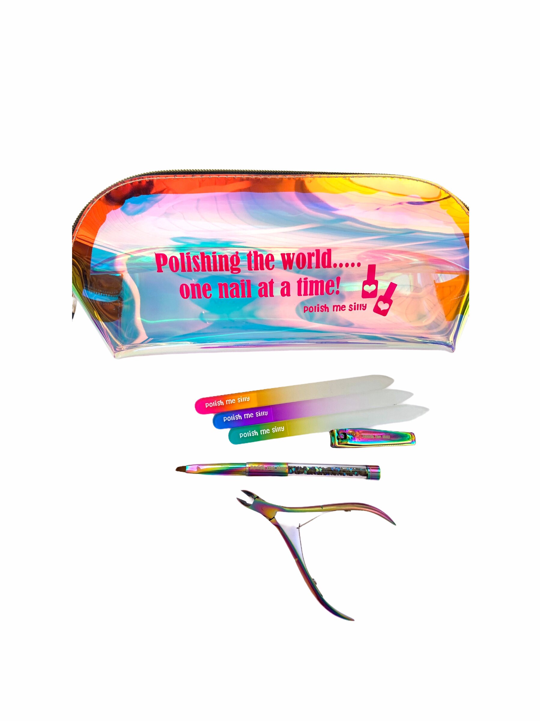 7 pc Full Set Rainbow Bag Clipper File Nipper Clean Up | Etsy