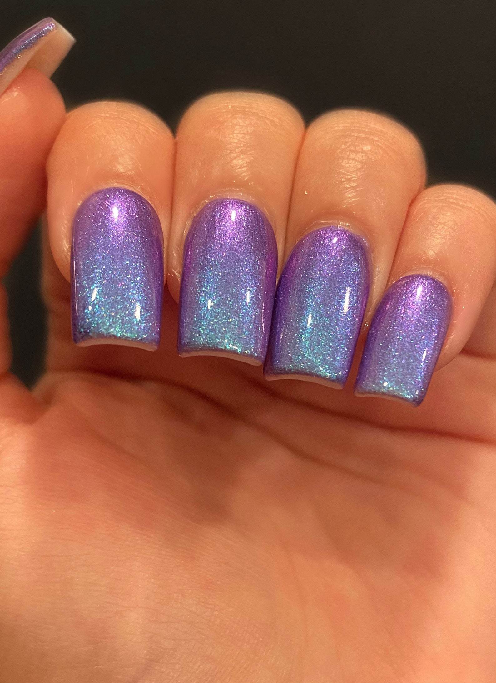 Groovy Glow Blue Purple glow Pop Nail Polish - Etsy