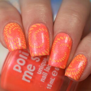 Tropical Punch- Neon POP Thermal Color Changing Pink Orange Nail Polish ...