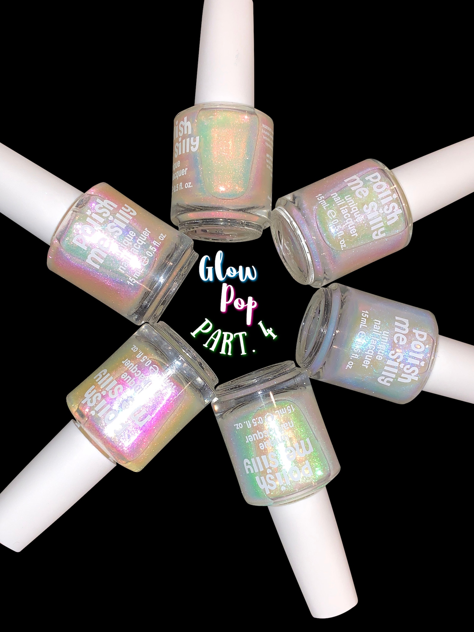 Full 6 Set glow Pop Collection PT 4 Clear Top - Etsy