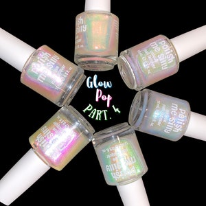Full 6 Set "glow Pop Collection PT 4" Clear Top Coats -oil Slick Color ...