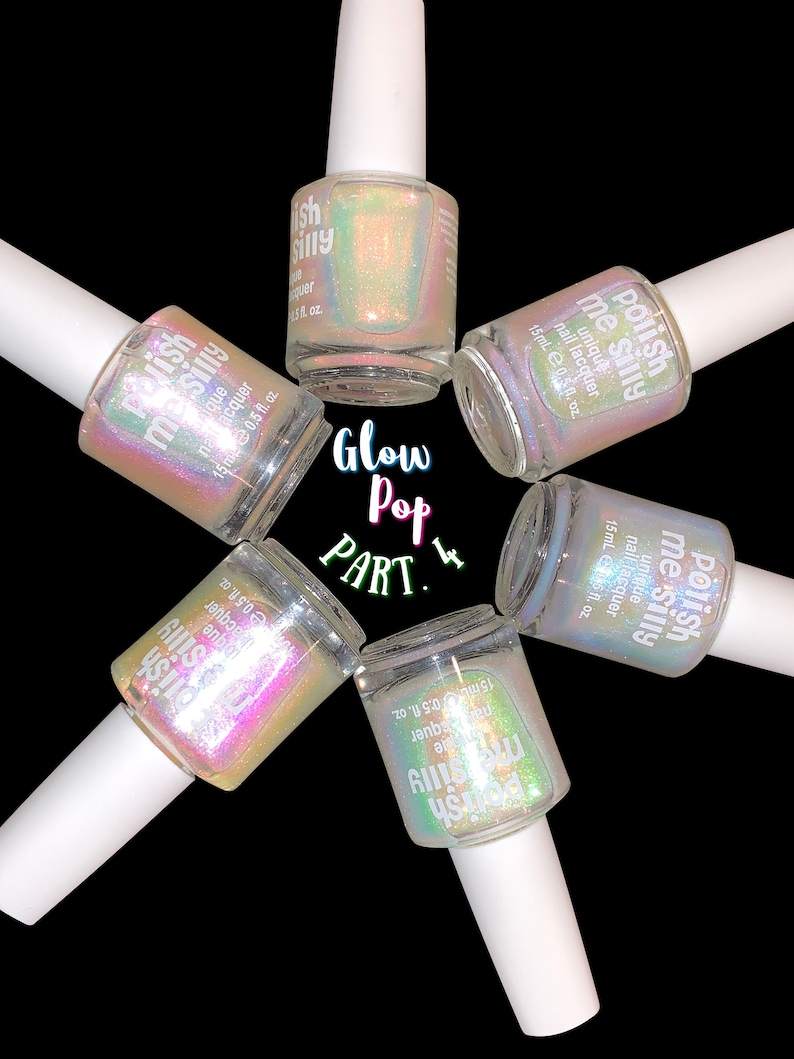 Full 6 Set glow Pop Collection PT 4 Clear Top - Etsy