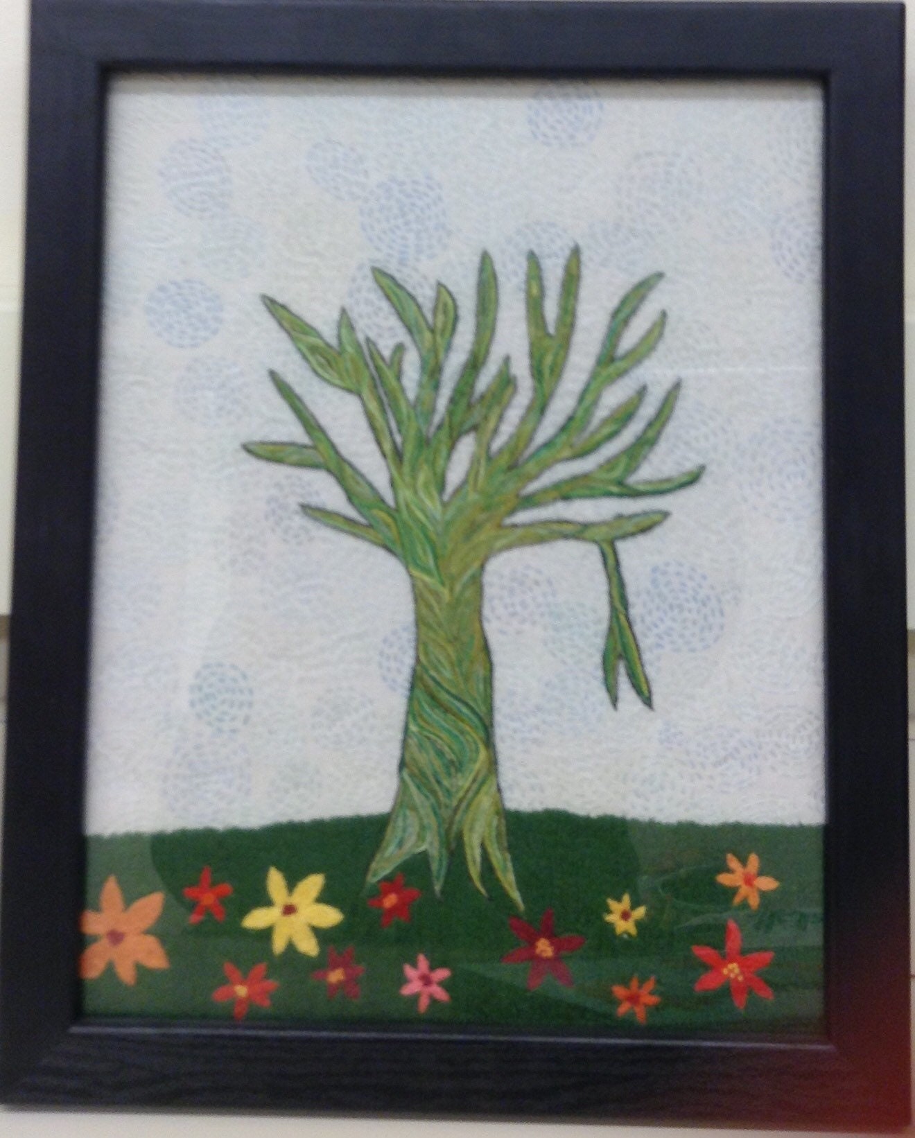 Hand Embroidered Art Garden Tree | Etsy