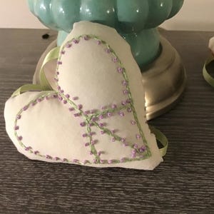Peace Sign Heart Pillow/ornament, Hand Embroidered, Light Pink - Etsy