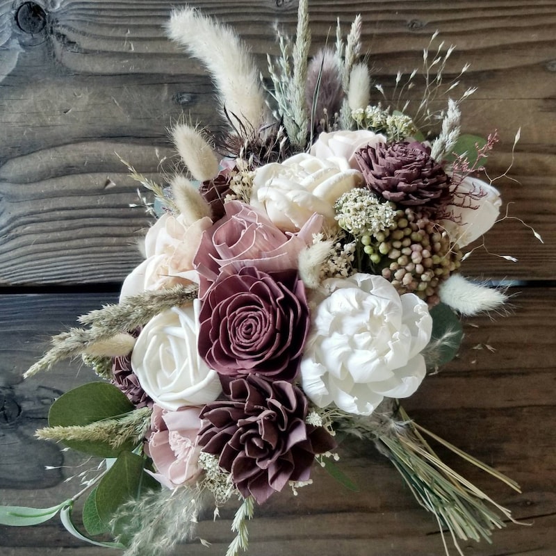 Mauve Wedding Flowers - Etsy