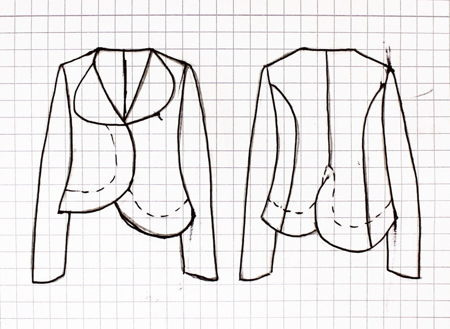 PDF Pattern Jacket story With Sewing Instruction - Etsy UK