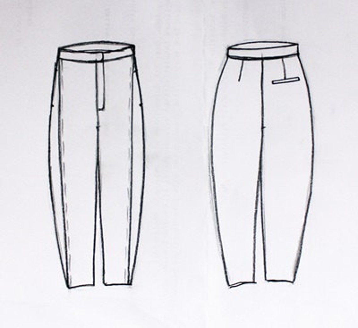 Pattern pant trouser GEORGIA | Etsy