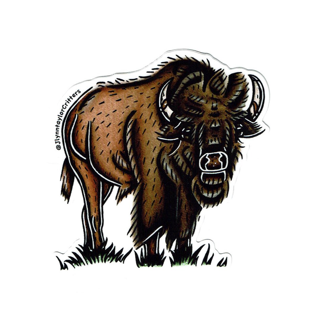 American Bison Sticker - Etsy