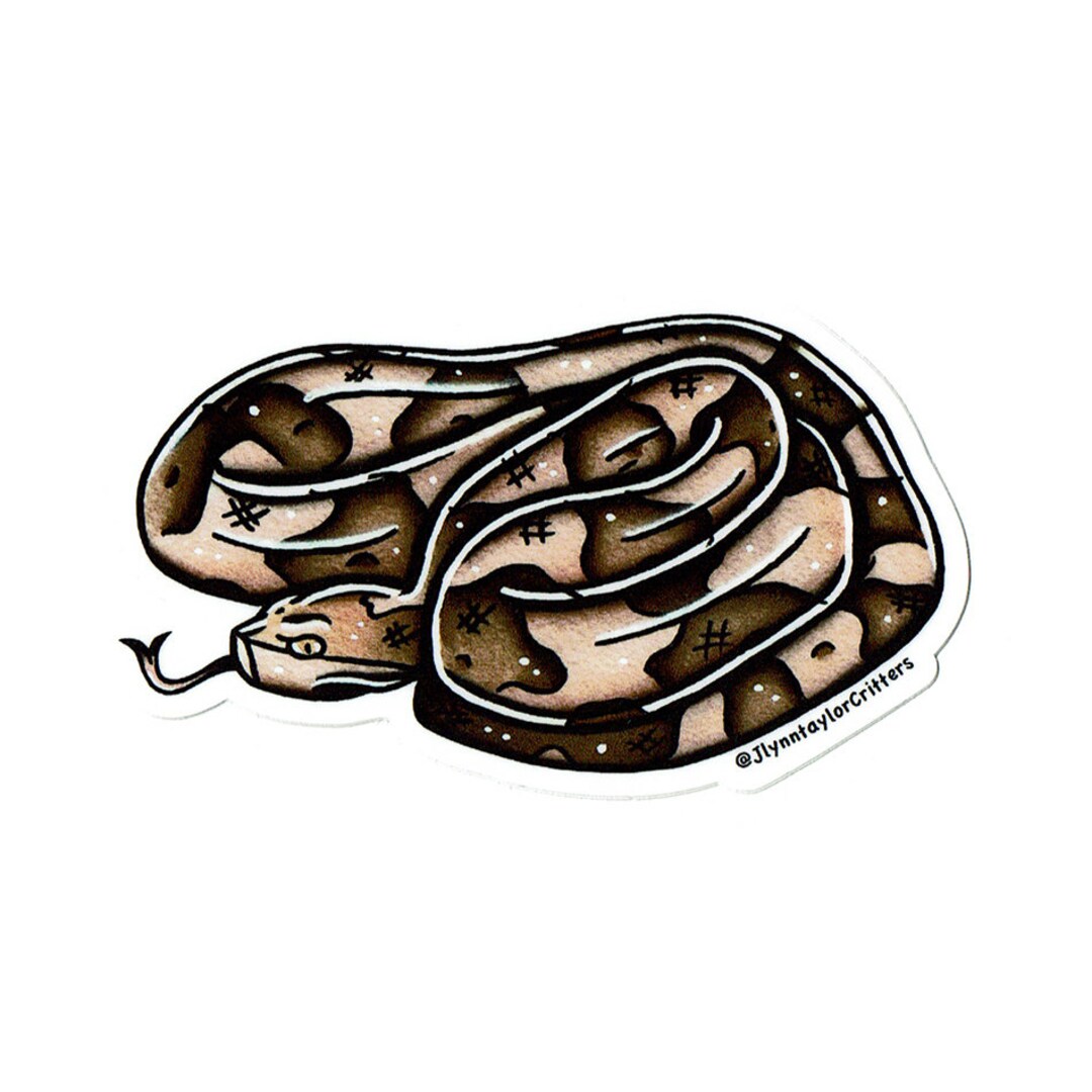 Copperhead Snake Sticker black Friday Sale - Etsy