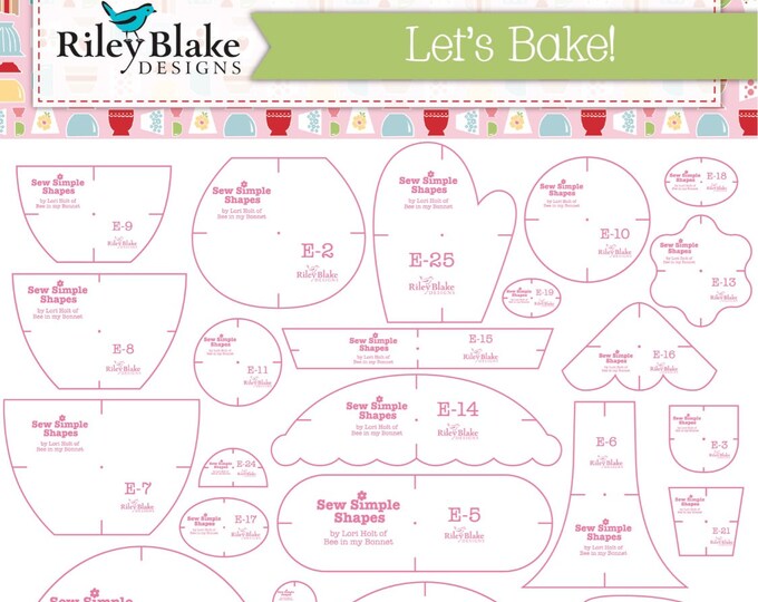 Let's Bake Sew Simple Shapes - Etsy
