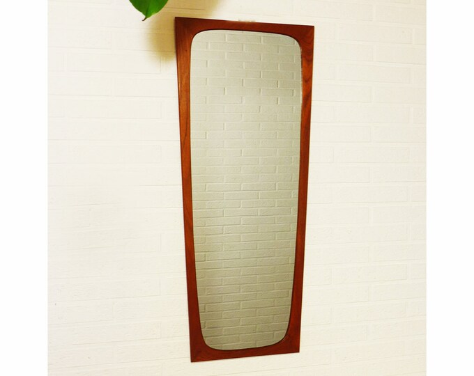 Wonderful 1960s Mirror - Vintage Wall Mirror Teak Frame - Danish Design ...