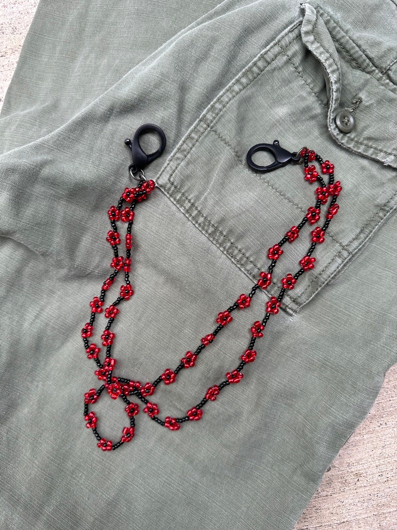 Belt Chain Wallet Chain Hippie Beads. - Etsy