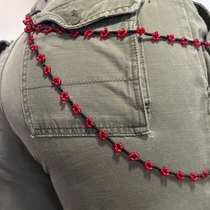 Belt Chain Wallet Chain Hippie Beads. - Etsy