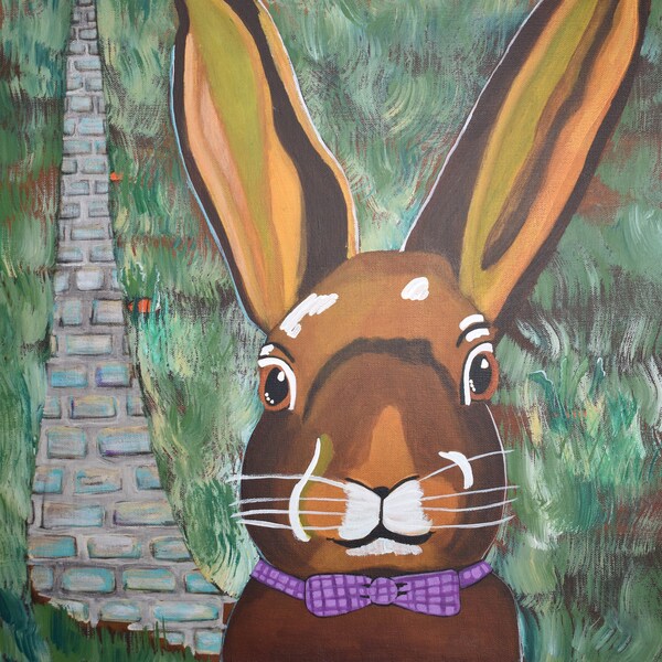 Dapper Rabbit Print - Etsy